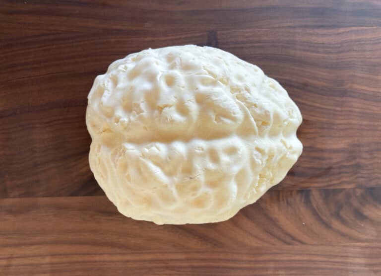 Halloween Brain Dip Appetizer (Using Brain Mold) - Aleka's Get-Together