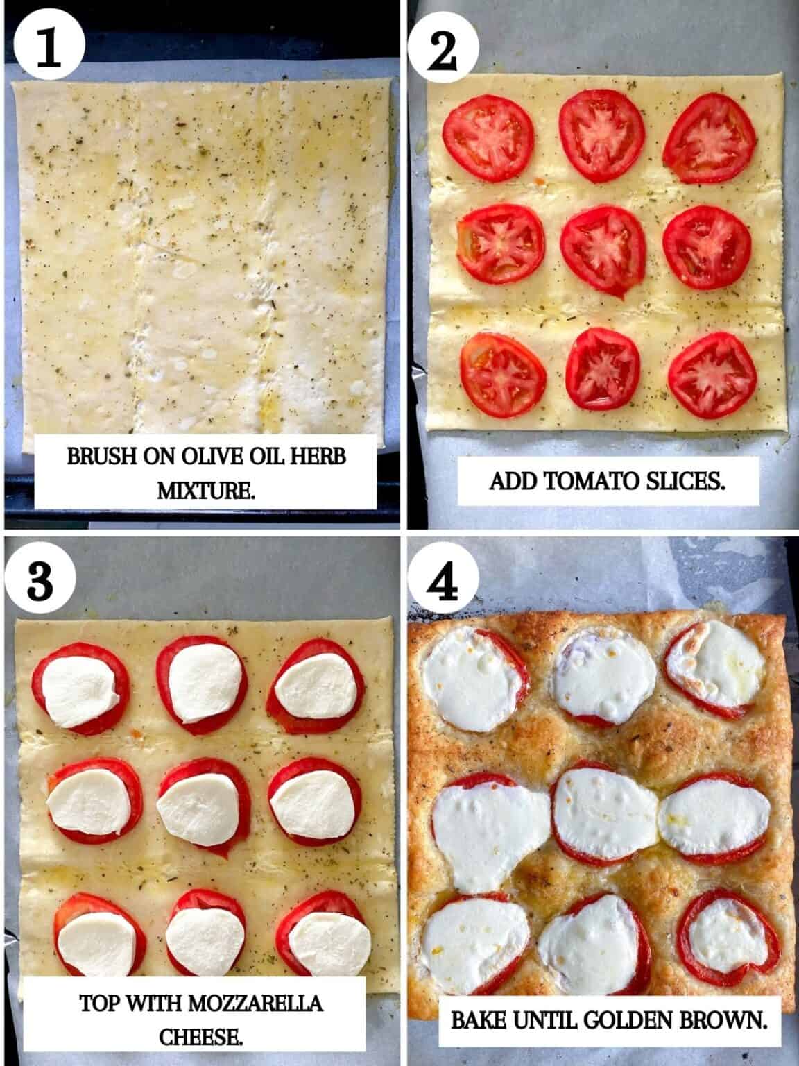 Puff Pastry Pizza Margherita Style - Aleka's Get-Together