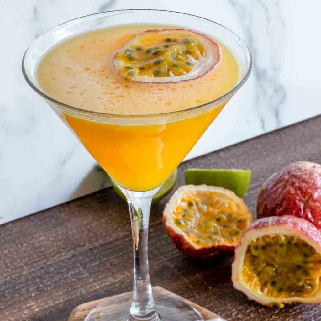 Passion Fruit Vodka Martini Cocktail With Puree Aleka s Get Together Passion Fruit Vodka Martini Cocktail With Puree Aleka s Get Together