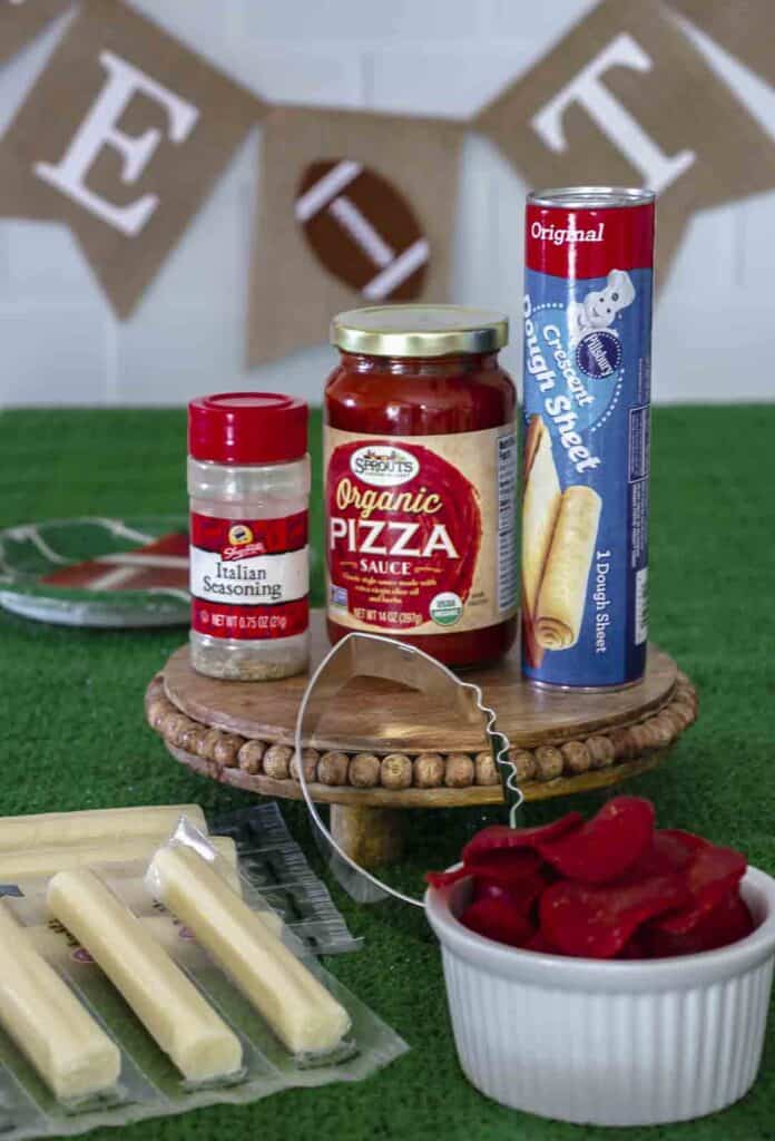 Mini Football Pizzas (with Crescent Dough) - Aleka's Get-Together