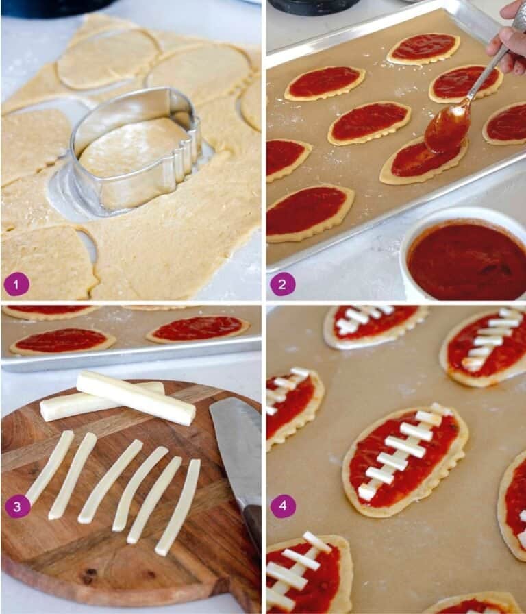 Mini Football Pizzas (with Crescent Dough) - Aleka's Get-Together