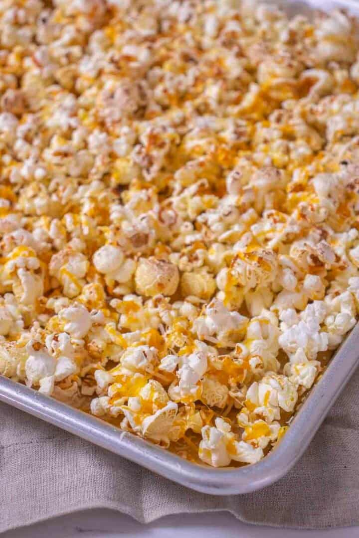 Homemade Cheesy Cheddar Popcorn - Aleka's Get-Together