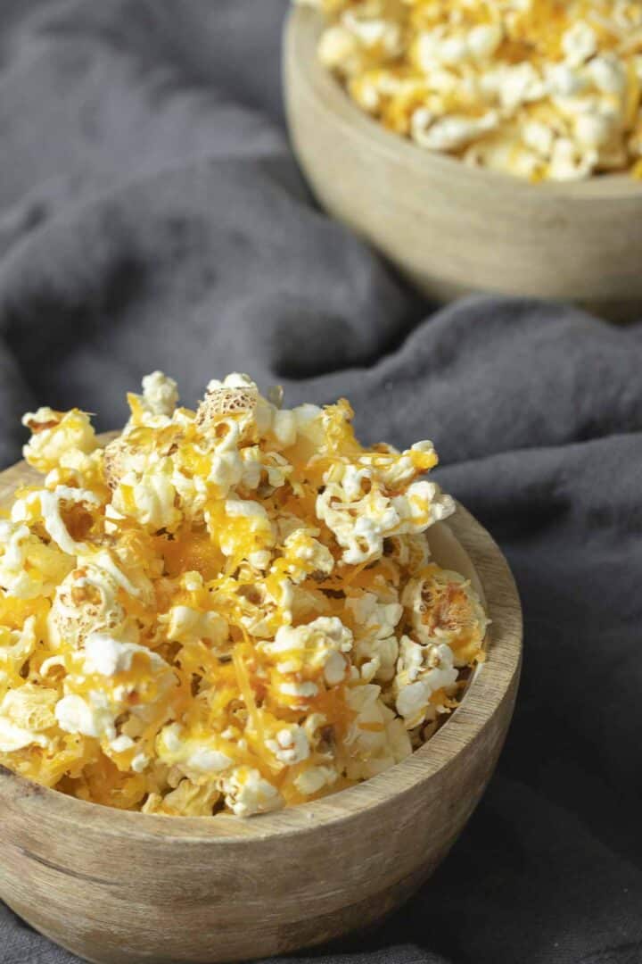 Homemade Cheesy Cheddar Popcorn - Aleka's Get-Together