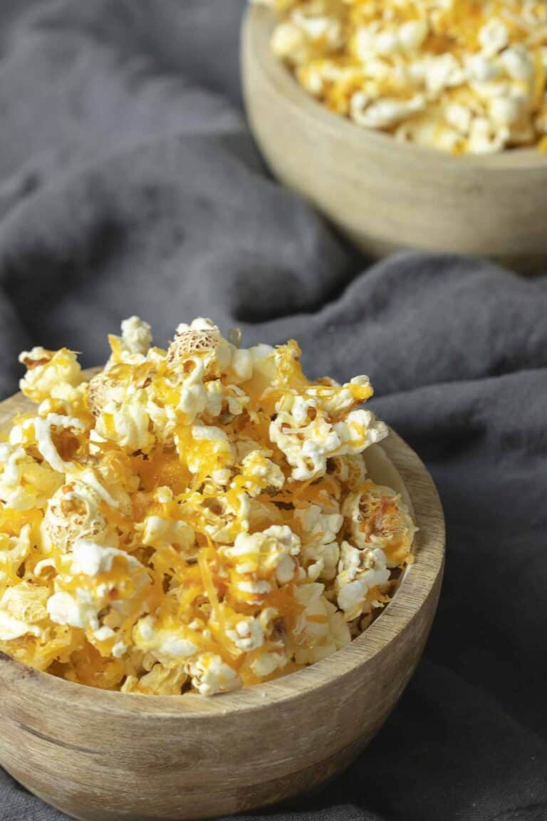 Homemade Cheesy Cheddar Popcorn - Aleka's Get-Together