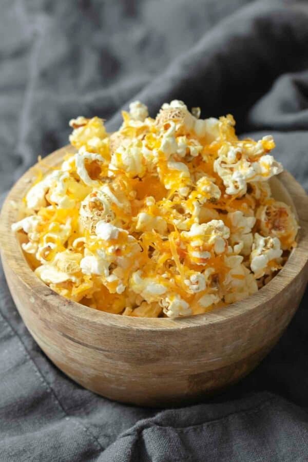 Homemade Cheesy Cheddar Popcorn - Aleka's Get-Together