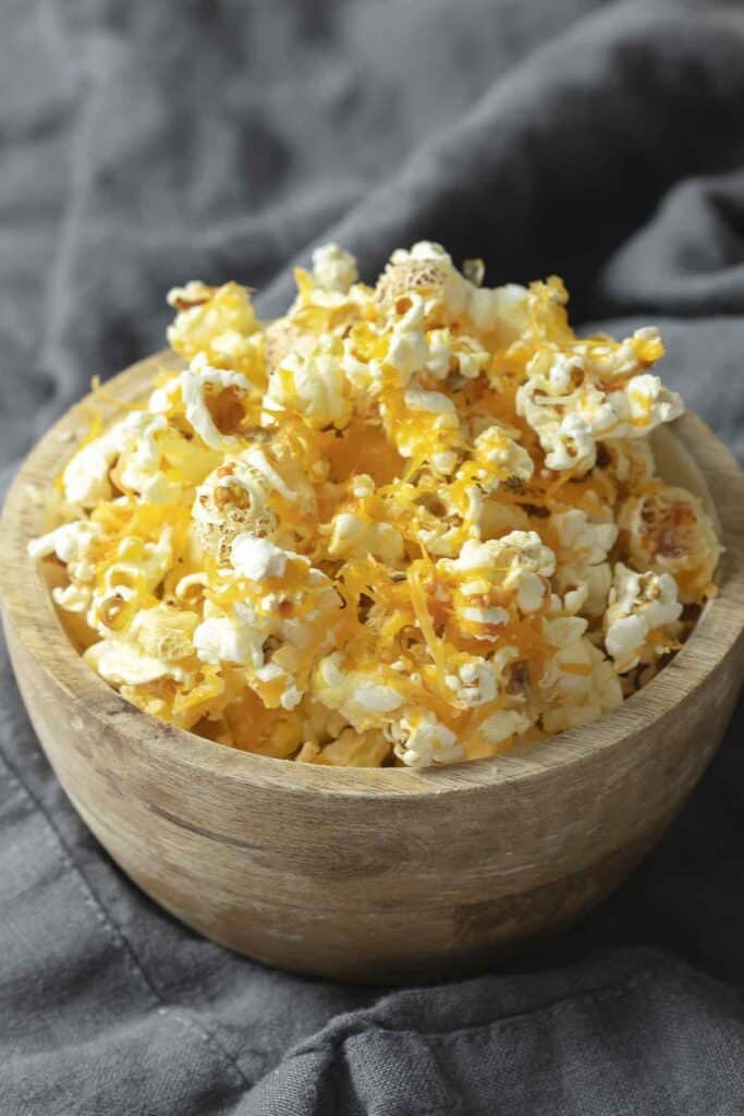 Homemade Cheesy Cheddar Popcorn - Aleka's Get-Together