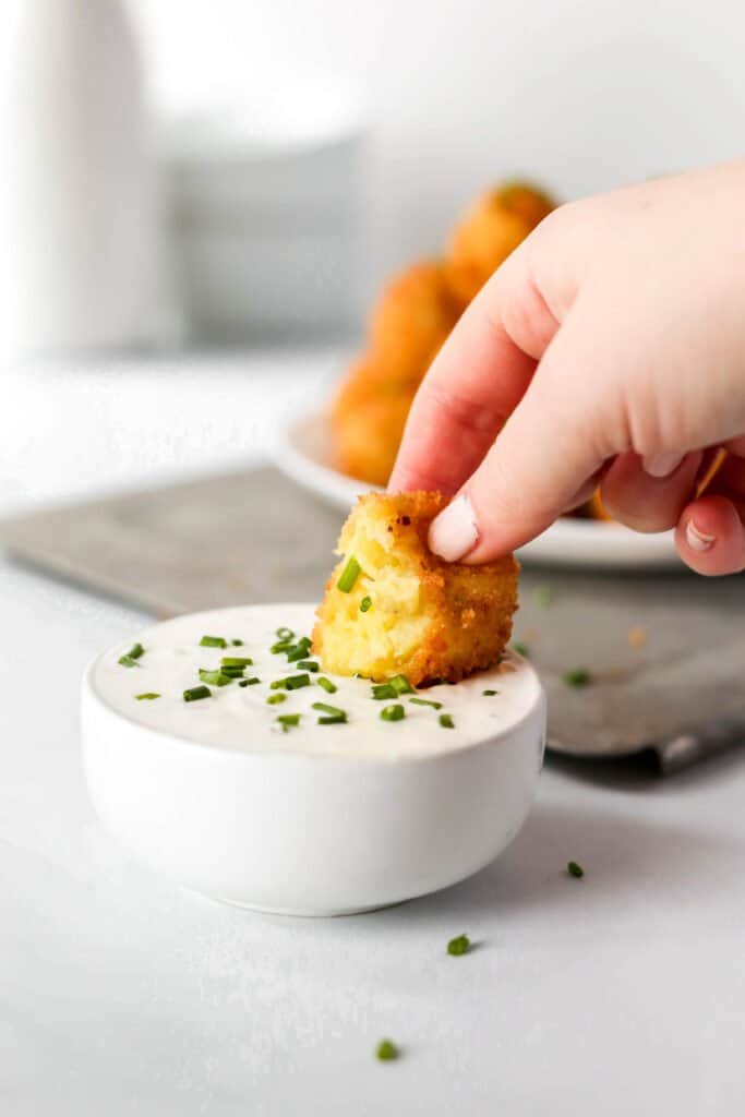 Homemade Cheesy Mashed Potato Croquettes w/ Panko - Aleka's Get-Together