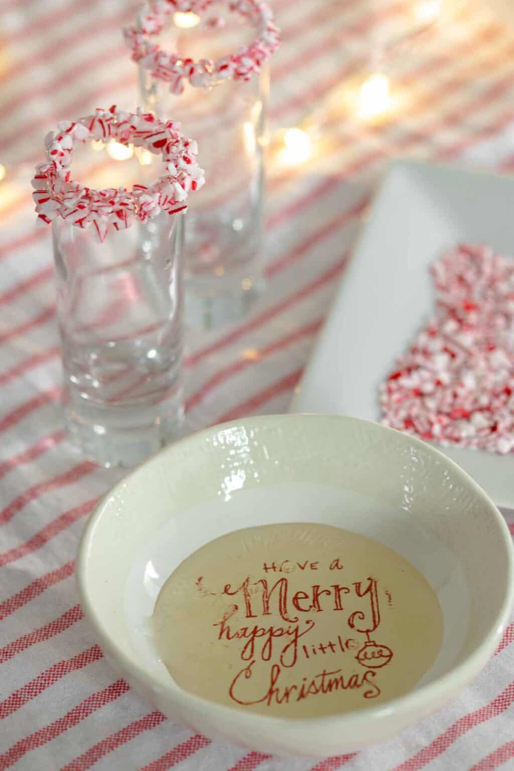Peppermint Candy Cane Shot - Aleka's Get-Together