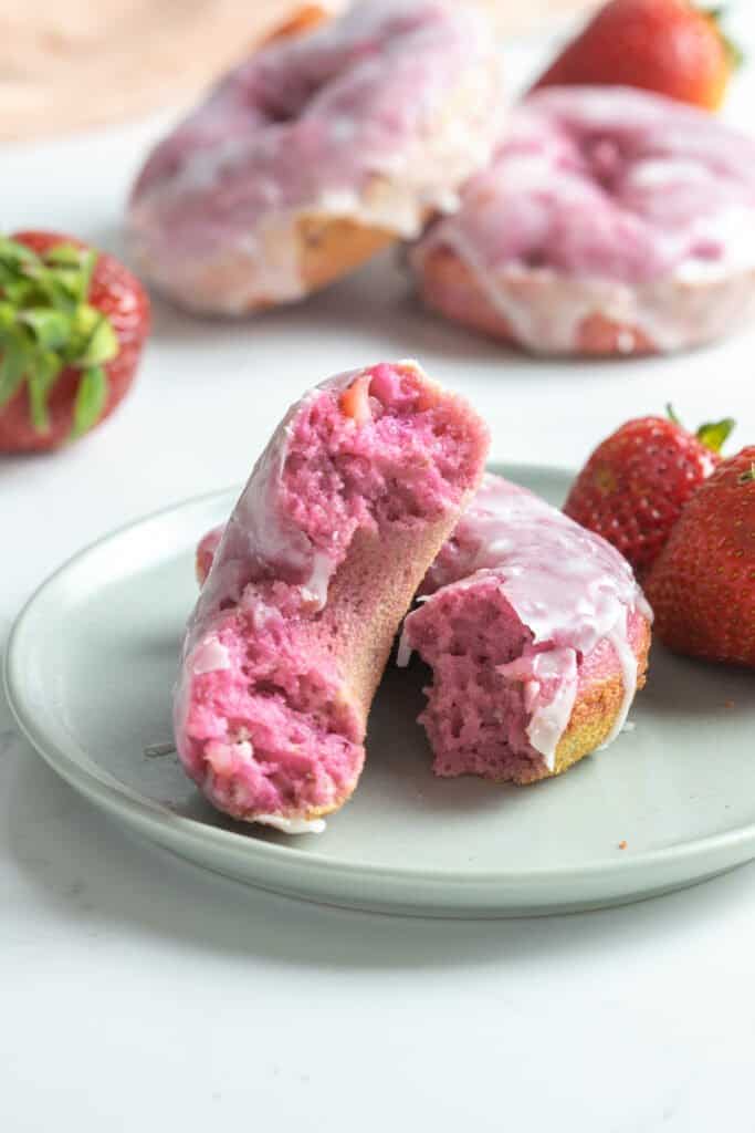 Strawberry Donuts - Aleka's Get-Together