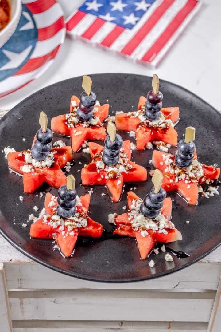 Patriotic Watermelon Appetizer - Aleka's Get-Together