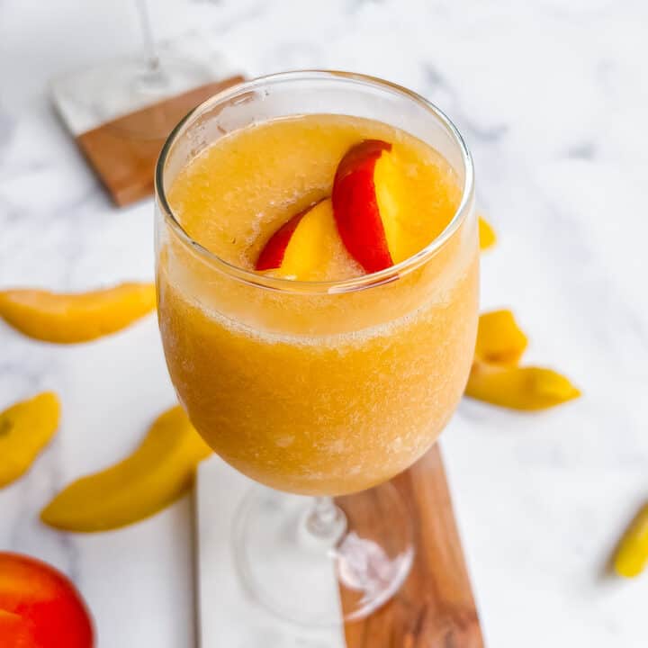 Peach Frosé (Frozen Rosé Recipe) - Aleka's Get-Together