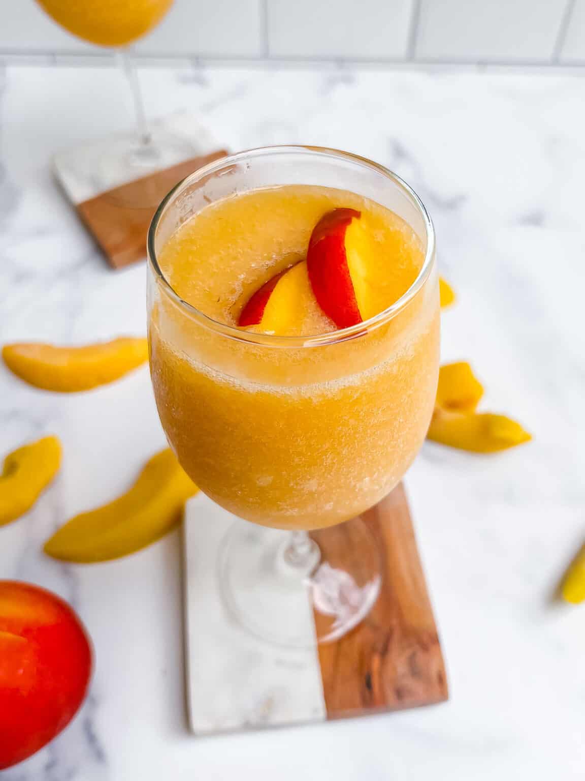 Peach Frosé (Frozen Rosé Recipe) - Aleka's Get-Together