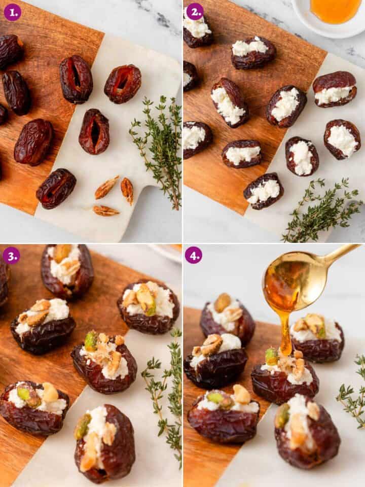 Stuffed Dates With Goat Cheese - Aleka's Get-Together