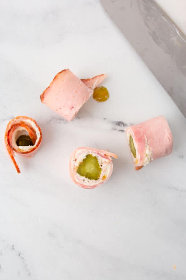 Pickle Roll Ups (With Cream Cheese) - Aleka's Get-Together