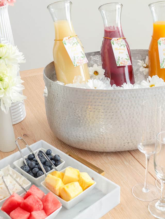 Easy Mimosa Bar Set-Up - Aleka's Get-Together