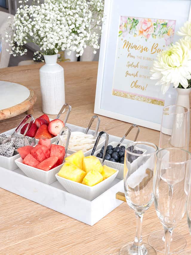 Easy Mimosa Bar Set-Up - Aleka's Get-Together