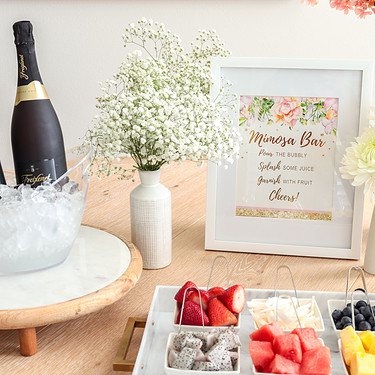 Easy Mimosa Bar Set-Up - Aleka's Get-Together