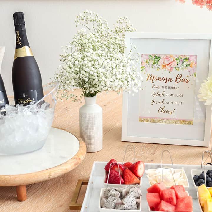 Easy Mimosa Bar Set-Up - Aleka's Get-Together