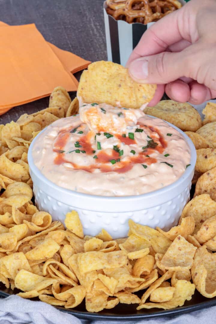 Buffalo Sweet Onion Dip (Fritos Dip) - Aleka's Get-Together
