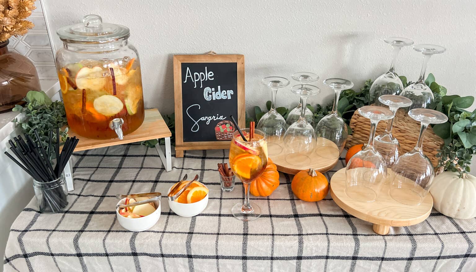 Thanksgiving Buffet Table Set Up - Aleka's Get-Together