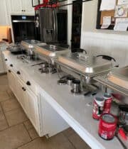 Thanksgiving Buffet Table Set Up - Aleka's Get-Together