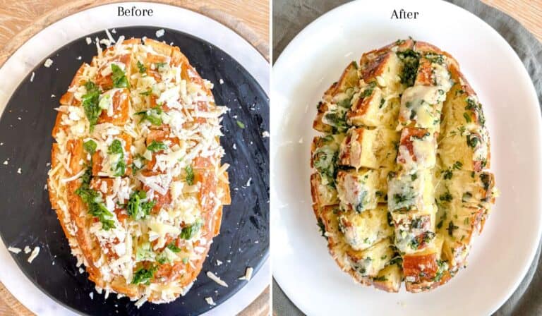 Cheesy Pull Apart Bread Garlic Bread (Sour Dough) - Aleka's Get-Together