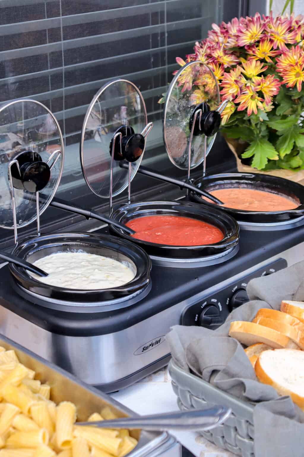 Pasta Bar Idea For A Party - Aleka's Get-Together