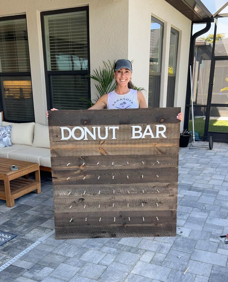DIY Donut Wall (Donut Peg Board) - Aleka's Get-Together