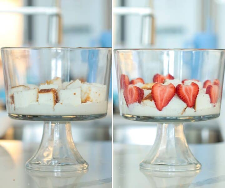 Red, White & Blue Cheescake Trifle - Aleka's Get-Together