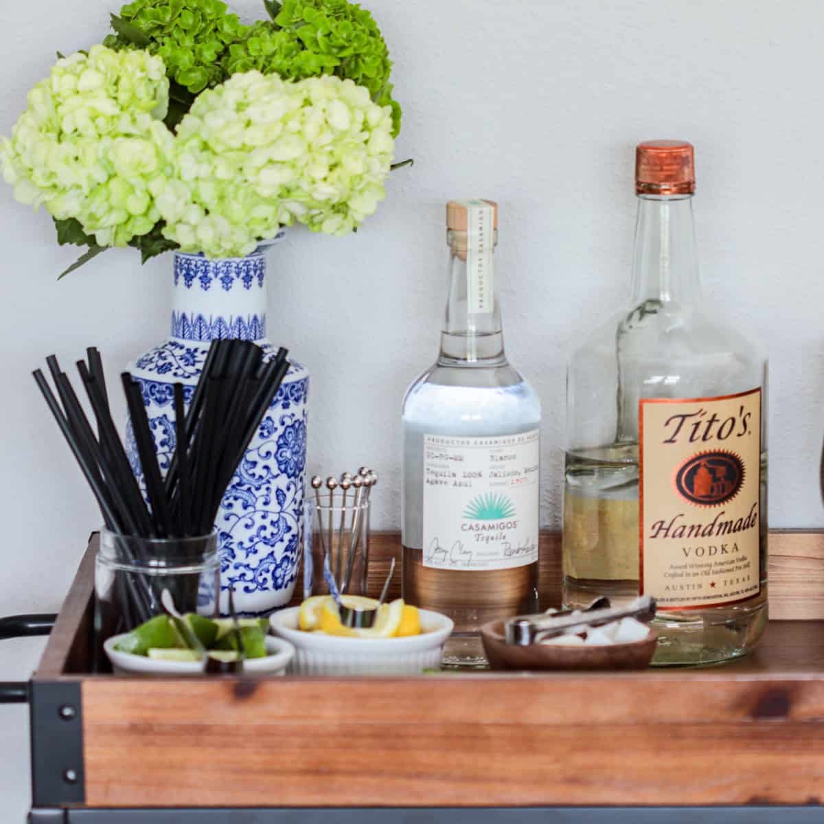 Summer Bar Cart Set-Up - Aleka's Get-Together