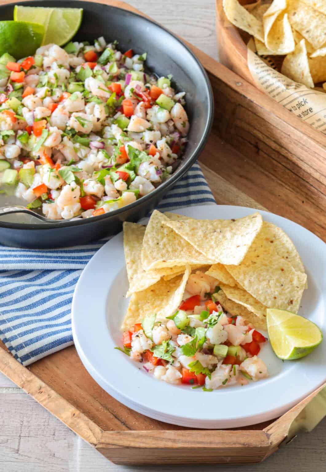 Raw Shrimp Ceviche w/ Cucumber - Aleka's Get-Together