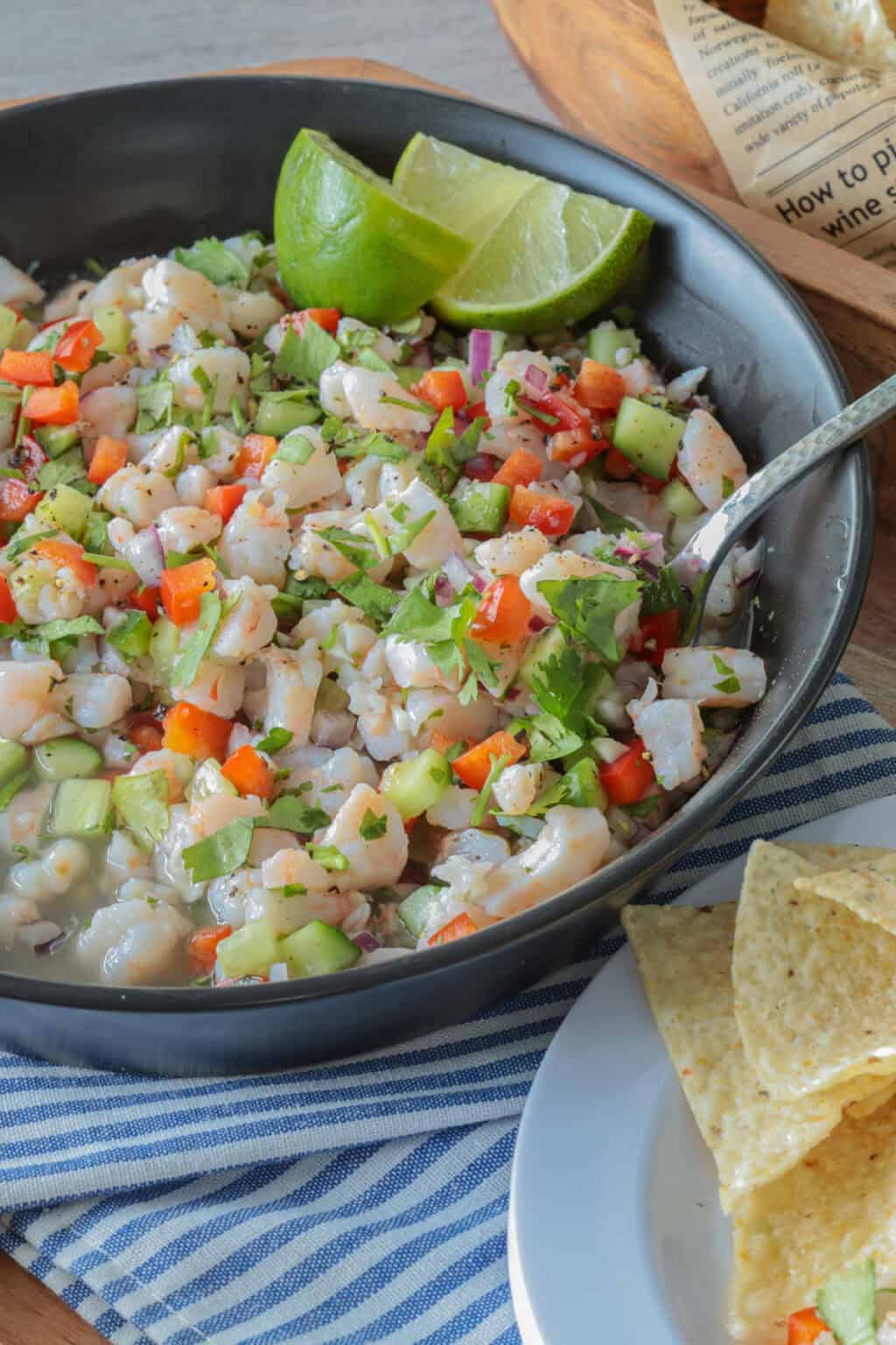 Raw Shrimp Ceviche w/ Cucumber - Aleka's Get-Together