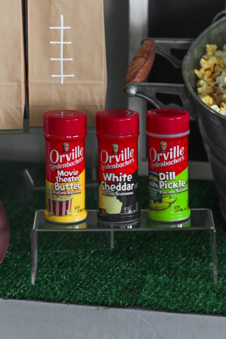 Football Themed Popcorn Bar - Aleka's Get-Together