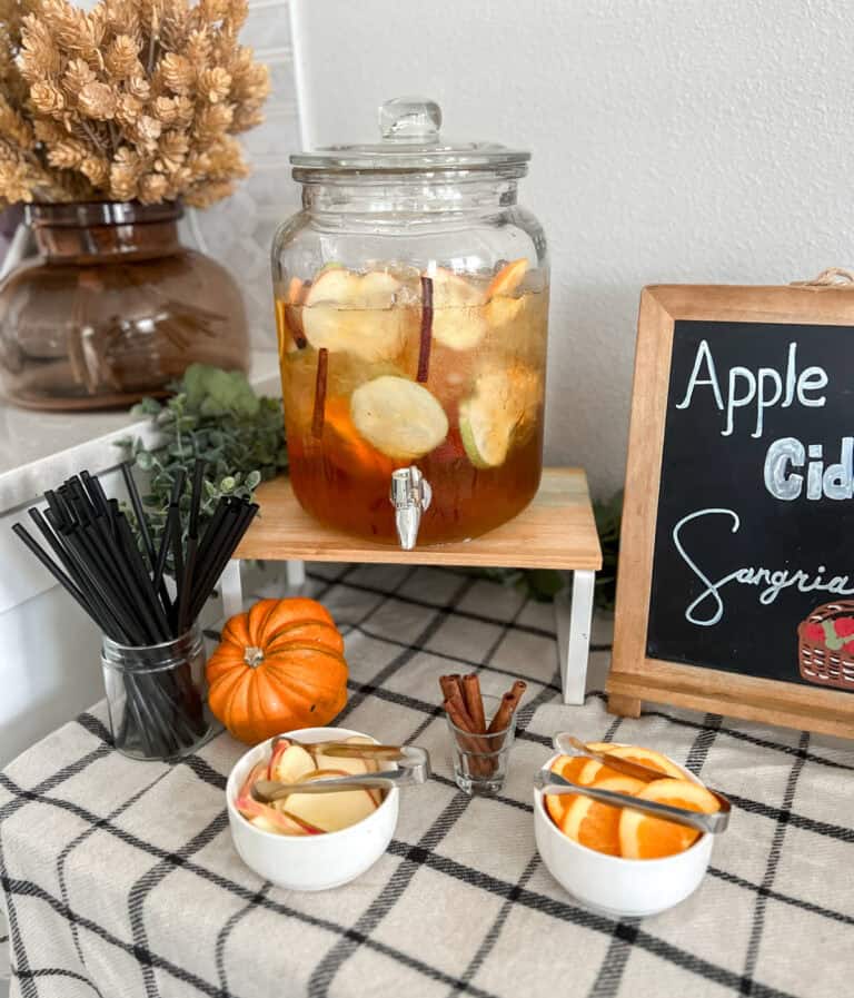 Apple Cider Sangria Bar - Aleka's Get-Together