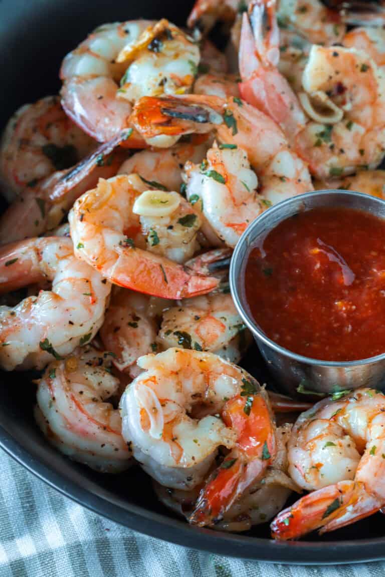 Roasted Shrimp Cocktail w/ Homemade Cocktail Sauce - Aleka's Get-Together