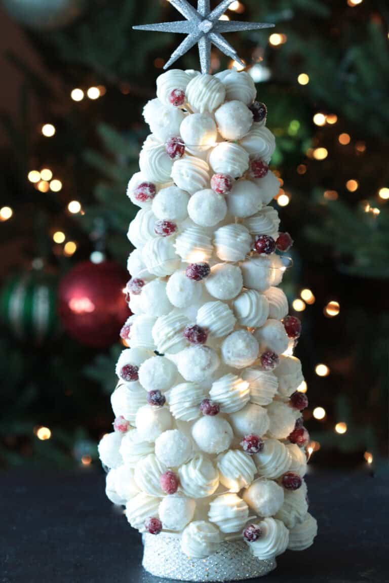 Christmas Cake Ball Tree - Aleka's Get-Together