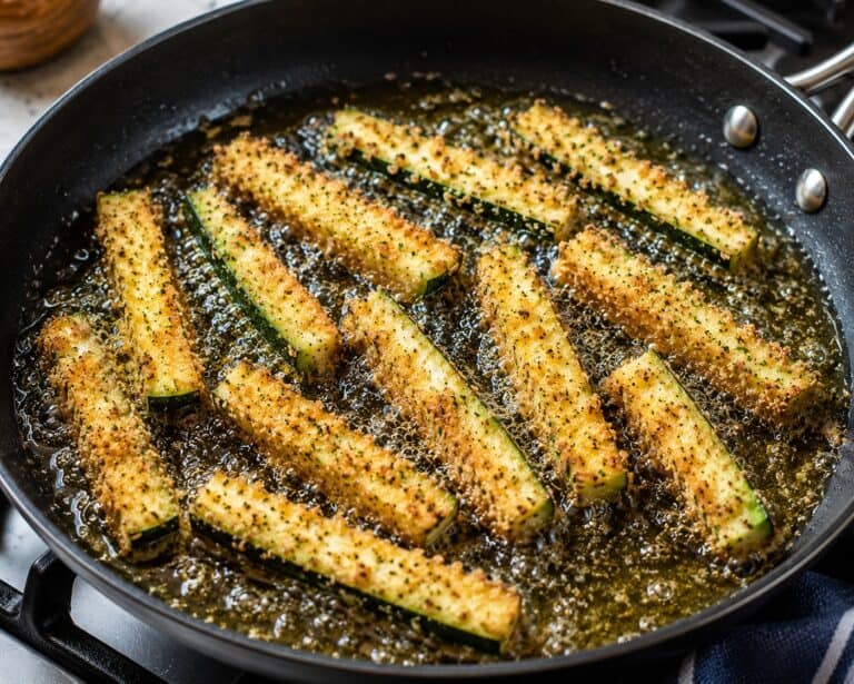Crispy Air Fryer Zucchini Fries With Parmesan Panko Coating - Aleka's ...